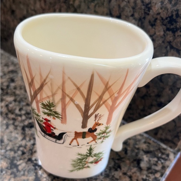 Hallmark | Holiday | Hallmark Christmas Mug Santa On Sleigh Reindeer 6 ...